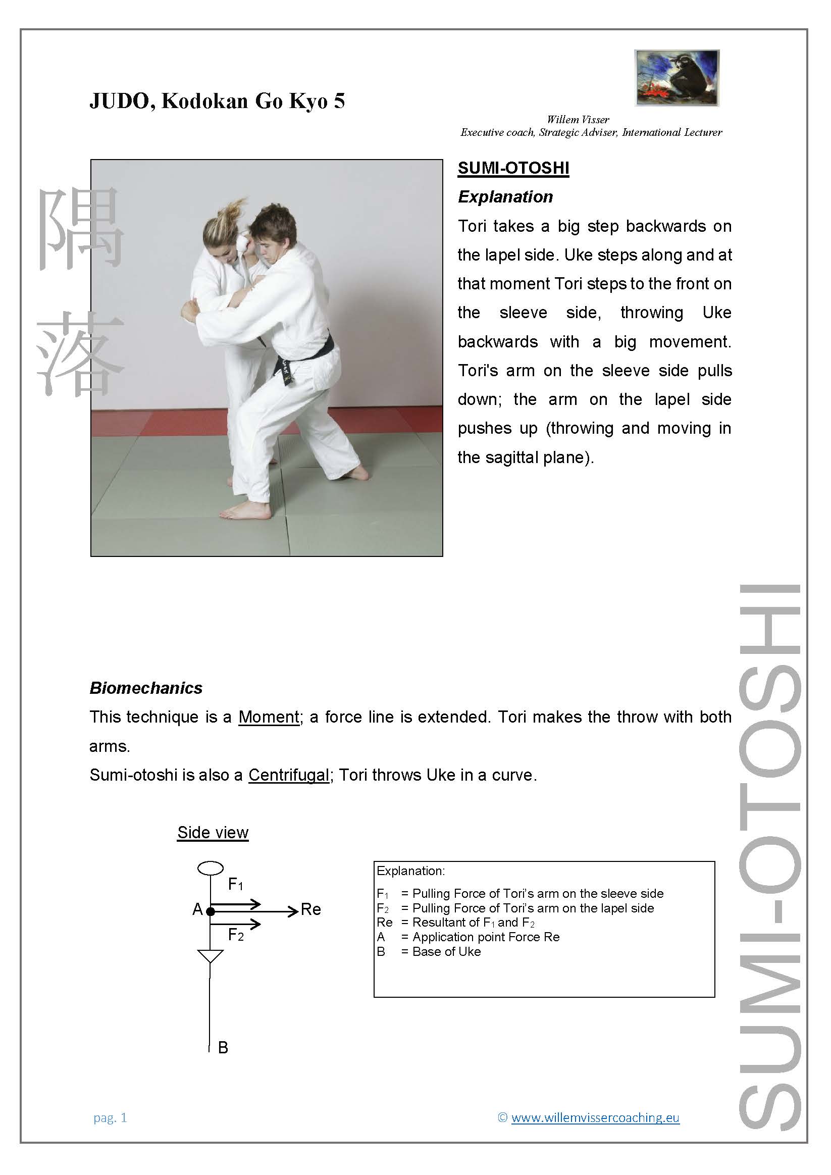 JUDO, Kodokan Go Kyo: SUMI OTOSHI & YOKO GAKE - Judo Management